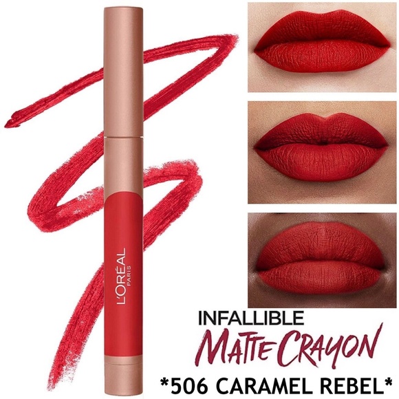 L'Oreal | Makeup | 35 Loreal Infallible Matte Lip Crayon 56 Caramel ...